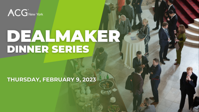 ACG NY DealMaker Dinner Series | ACG New York